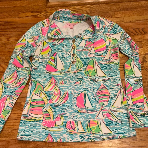 Lilly Pulitzer | Tops | Lilly Pulitzer You Gotta Regatta Popover | Poshmark